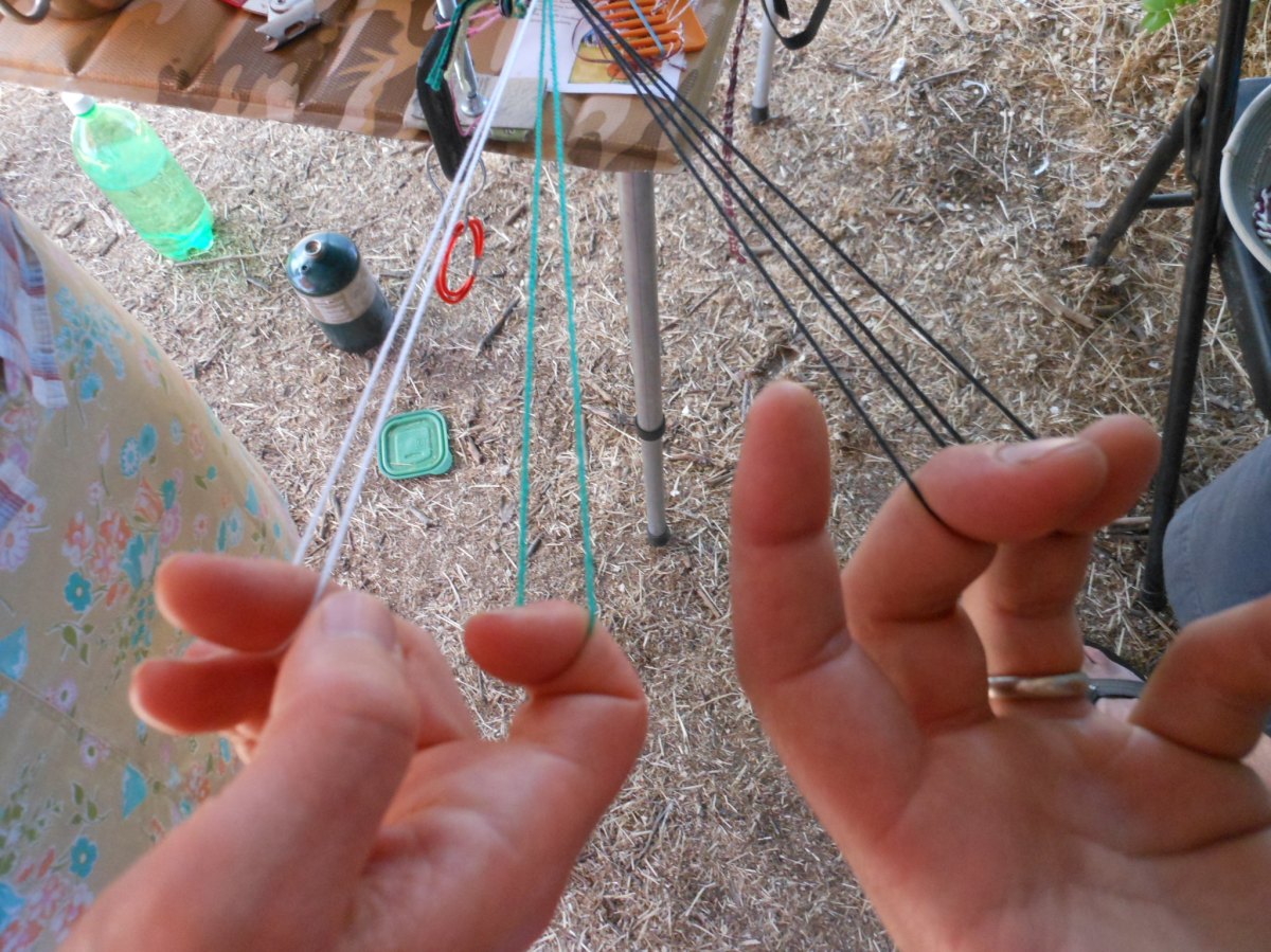 Braid a 10-loop braid with a friend! | Loop Braiding